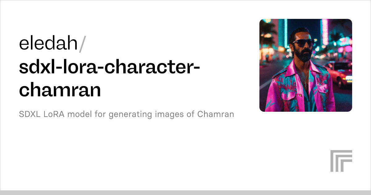 eledah/sdxl-lora-character-chamran | Run with an API on Replicate