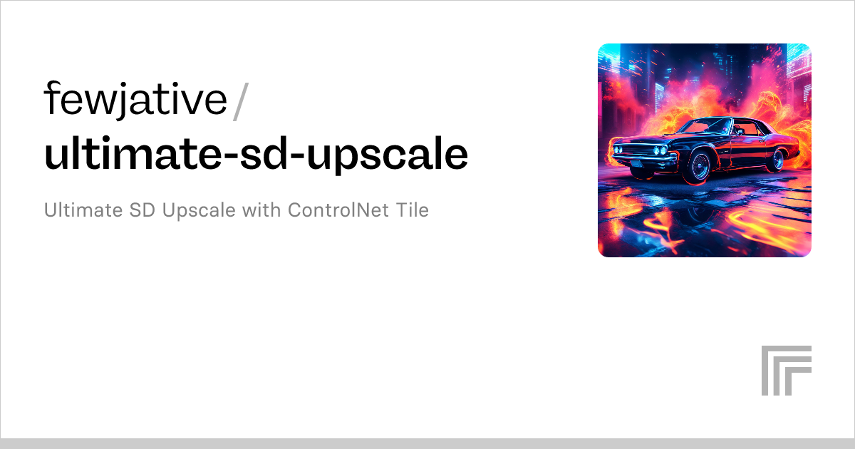 fewjative/ultimate-sd-upscale | Run with an API on Replicate