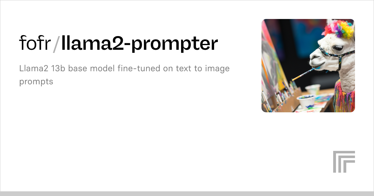 Fofr Llama2 Prompter Run With An Api On Replicate