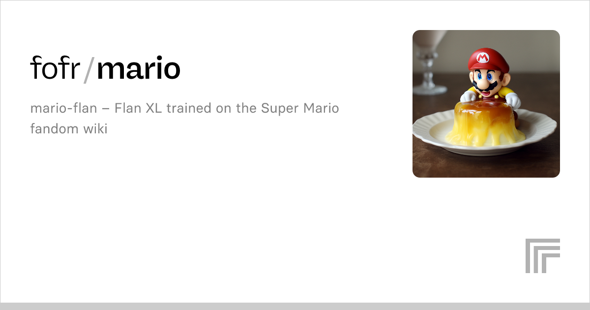 fofr/mario | API reference