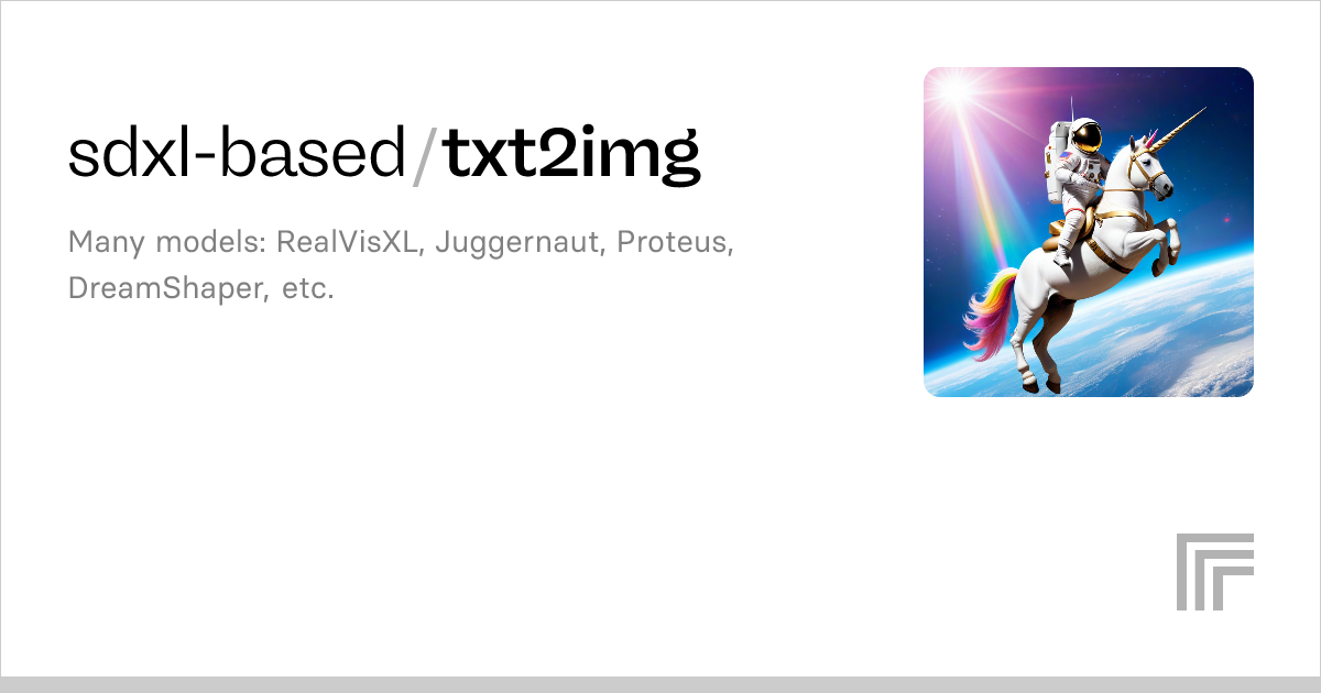 fofr/txt2img | Run with an API on Replicate