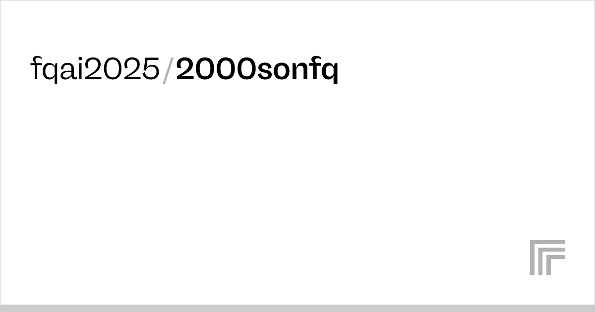 Examples – fqai2025/2000sonfq | Replicate