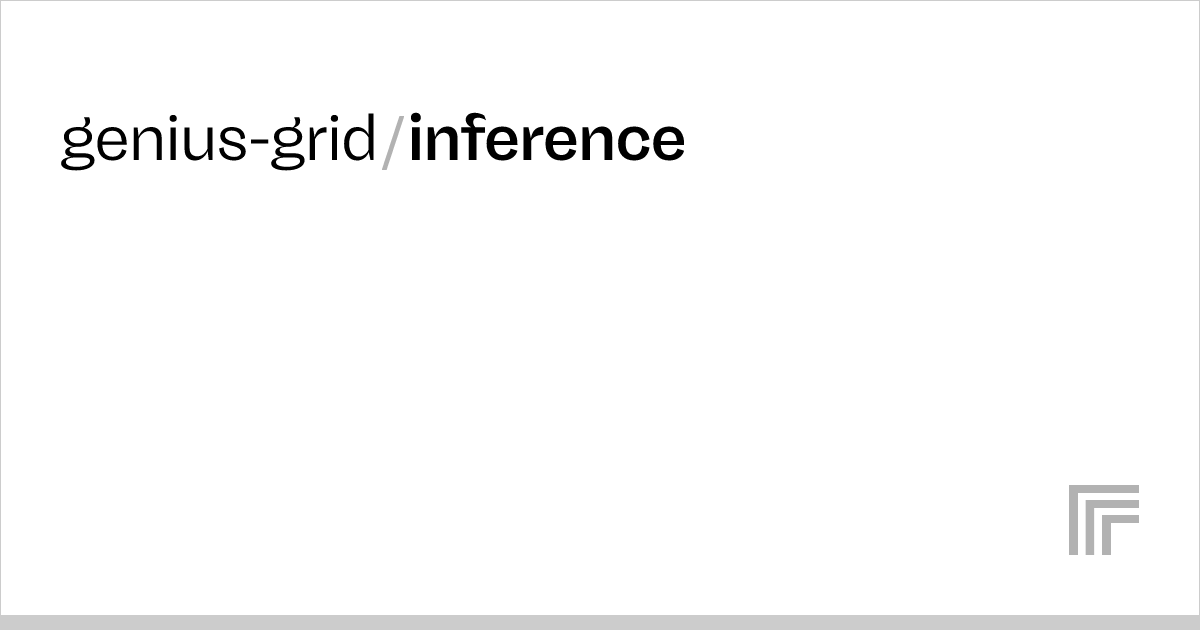 Examples Genius Grid Inference Replicate