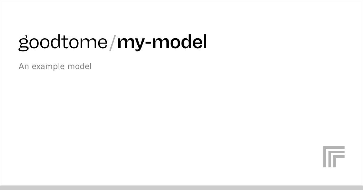Examples – goodtome/my-model – Replicate