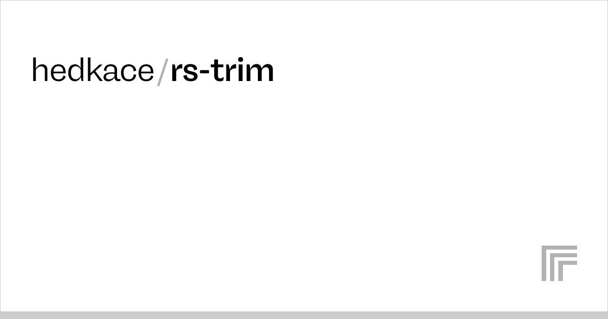 Hedkacers Trim Run With An Api On Replicate