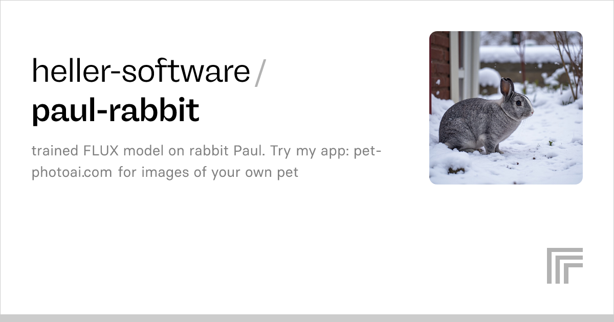 heller-software/paul-rabbit – Run with an API on Replicate