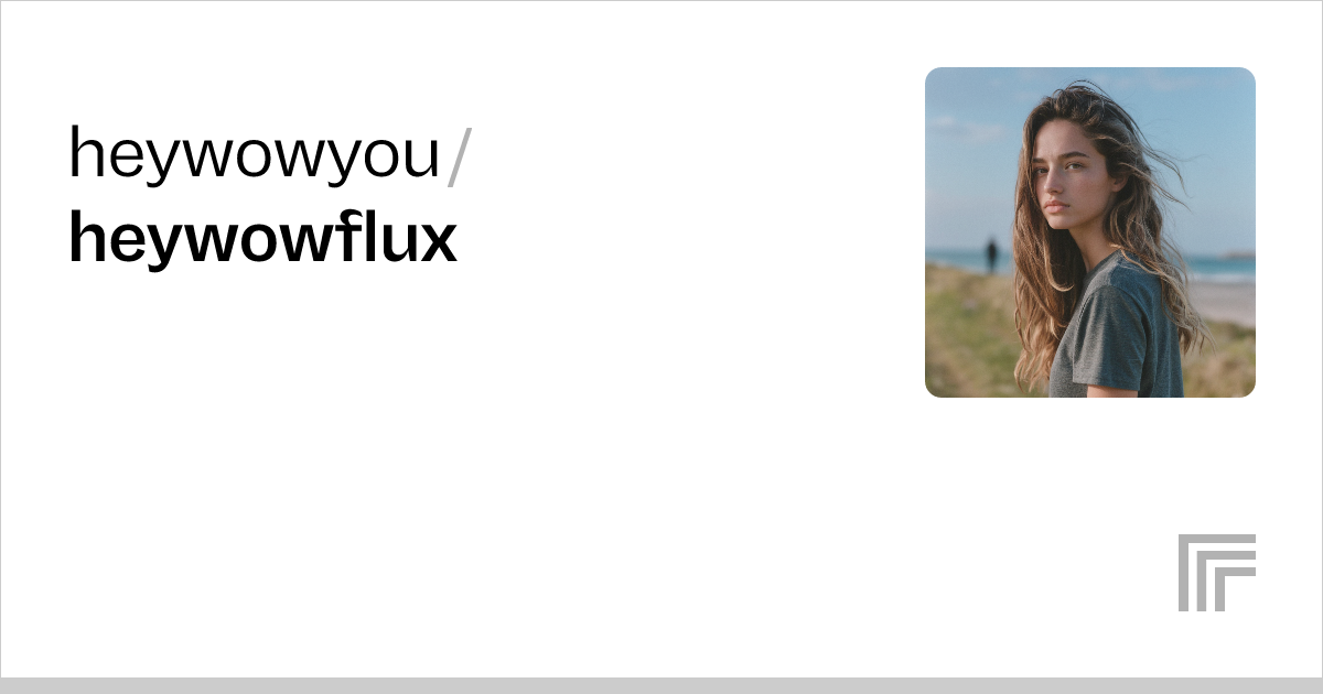 Examples – heywowyou/heywowflux | Replicate