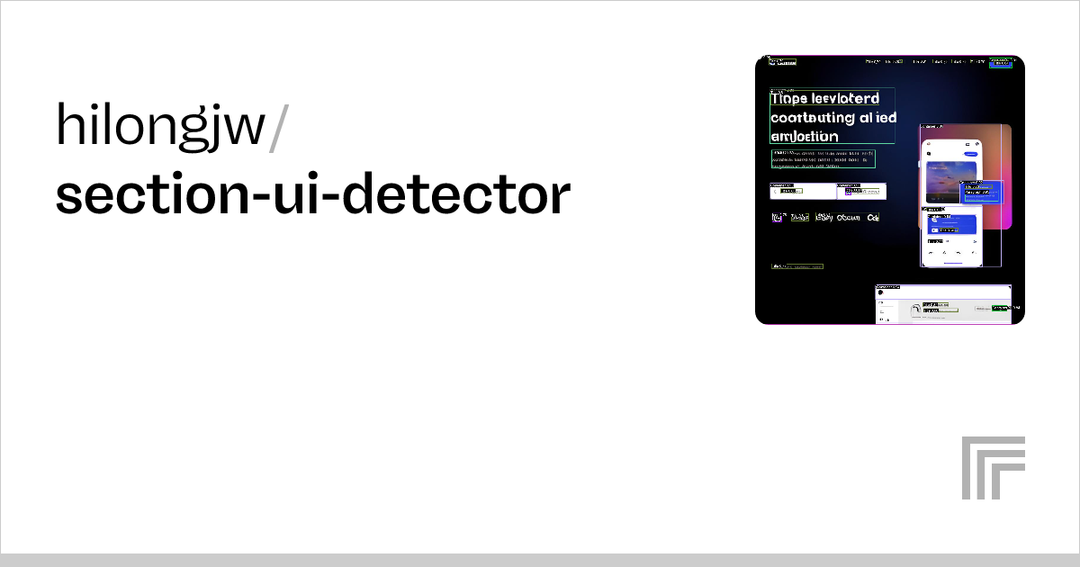 Hilongjwsection Ui Detector Run With An Api On Replicate 7812