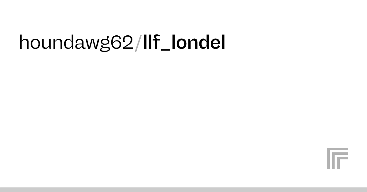 houndawg62/llf_londel – API reference