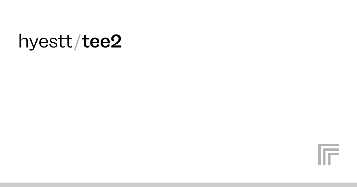 Examples – hyestt/tee2 | Replicate