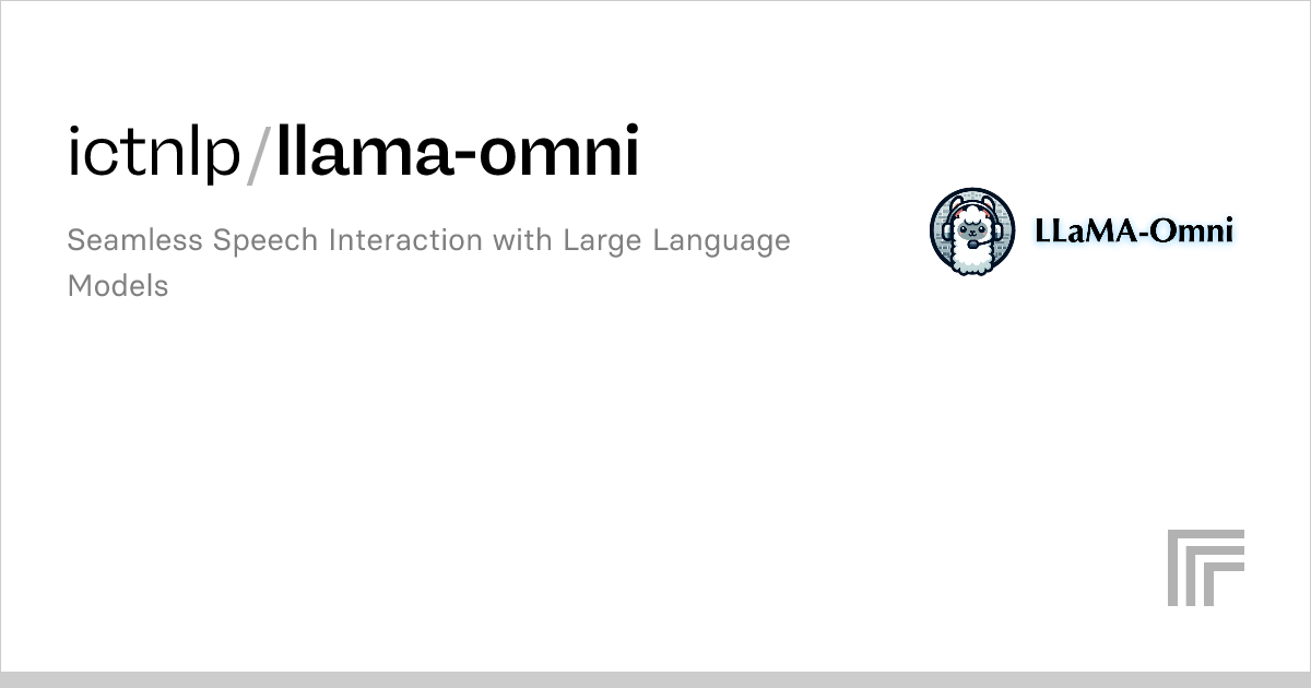 ictnlp/llama-omni – Run with an API on Replicate