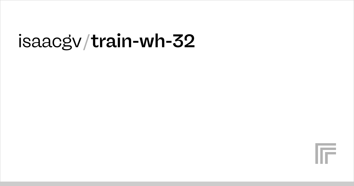 Examples – isaacgv/train-wh-32 | Replicate