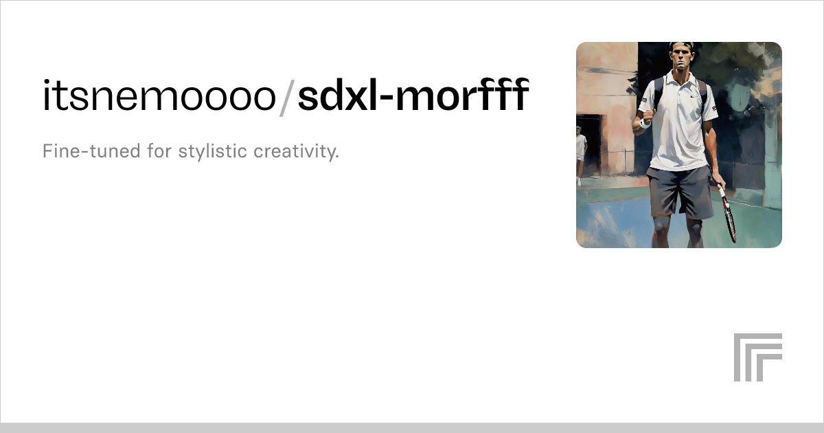 Examples – itsnemoooo/sdxl-morfff | Replicate