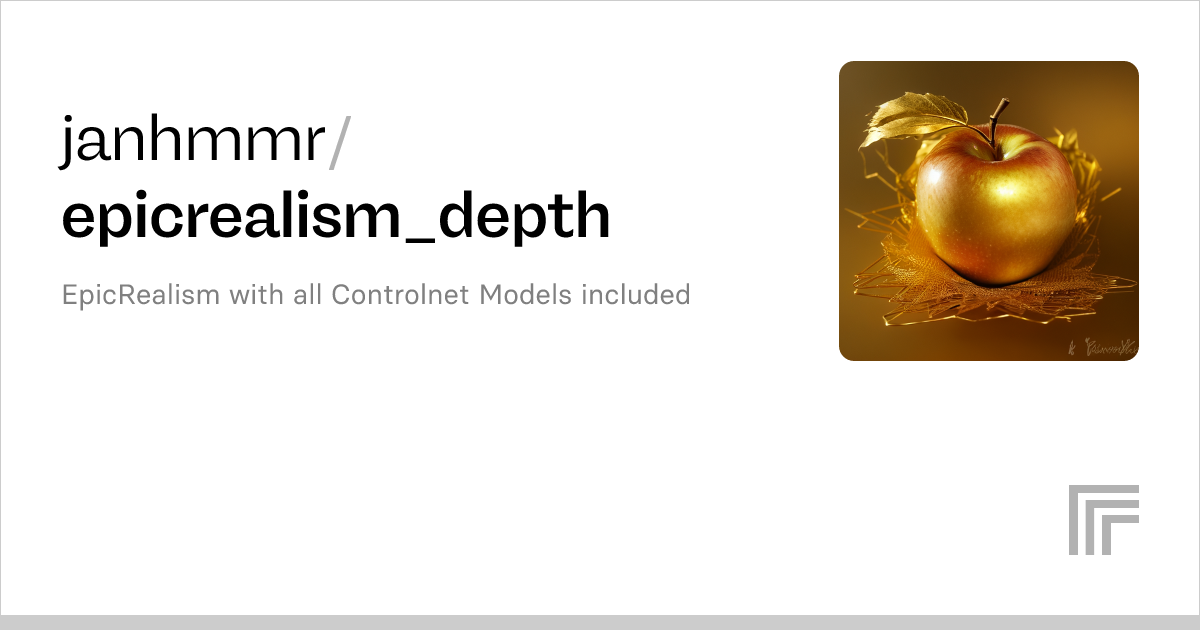 janhmmr/epicrealism_depth – Run with an API on Replicate