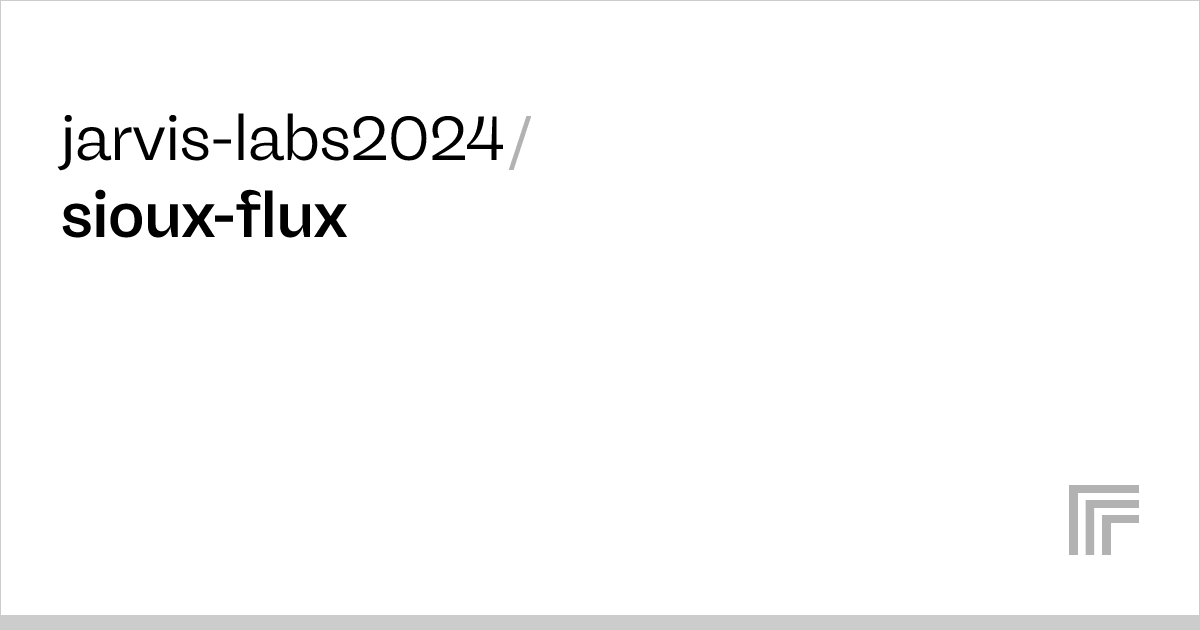 jarvis-labs2024/sioux-flux – Run with an API on Replicate