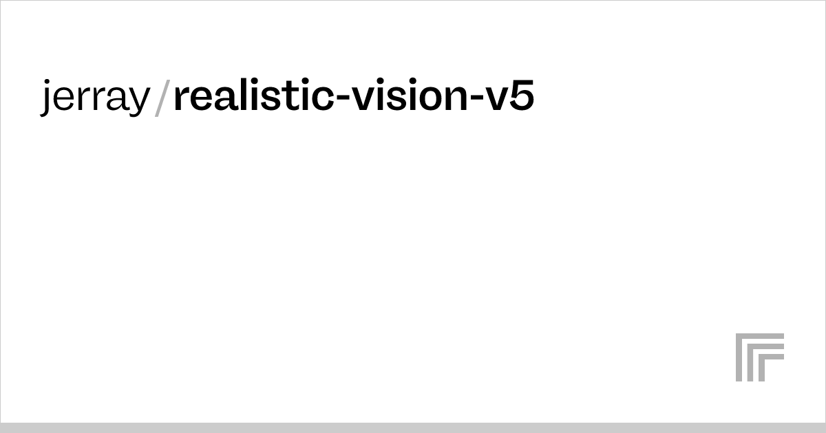 jerray/realistic-vision-v5 – Run with an API on Replicate jerray/realistic-vision-v5 – Run with an API on Replicate