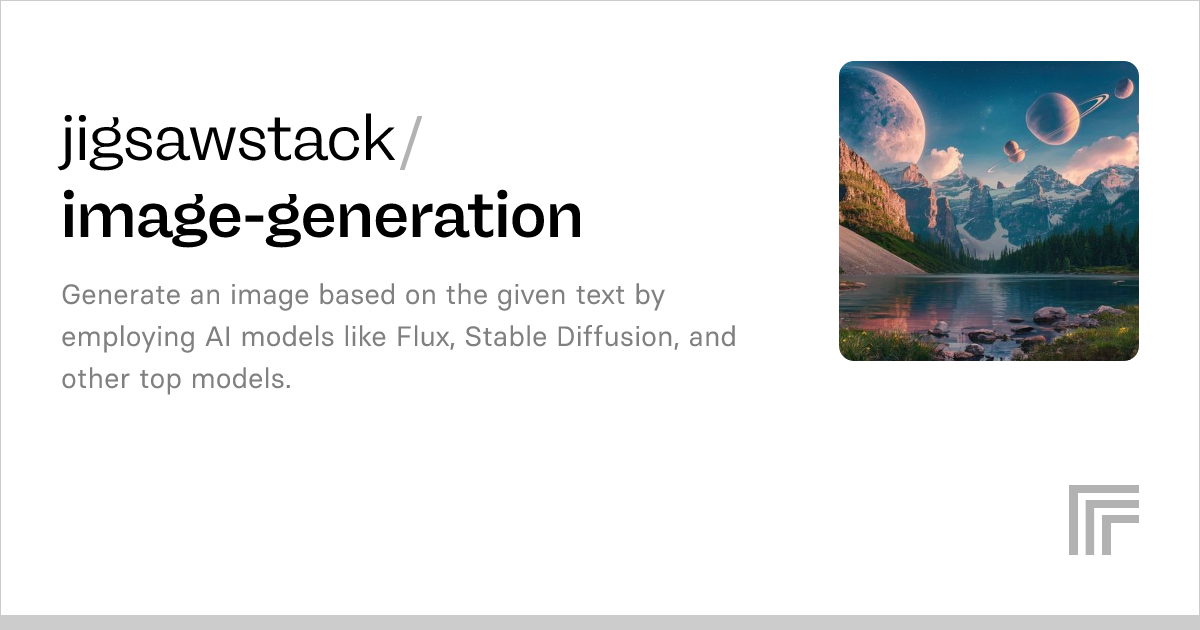 jigsawstack/image-generation | Run with an API on Replicate