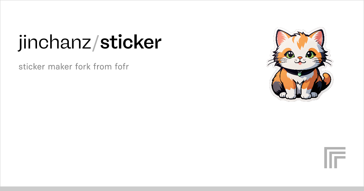 jinchanz/sticker | Run with an API on Replicate
