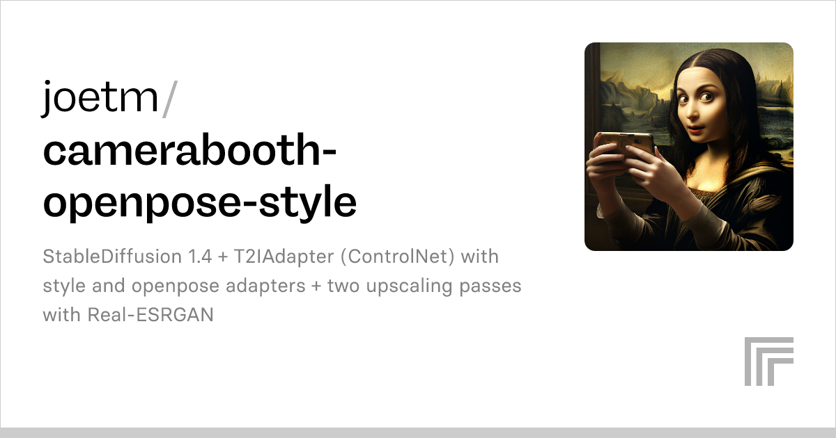 Joetm Camerabooth Openpose Style Run With An Api On Replicate