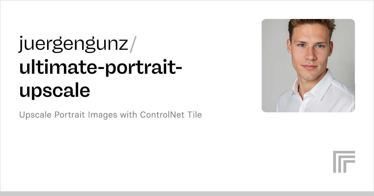 juergengunz/ultimate-portrait-upscale | Run with an API on Replicate