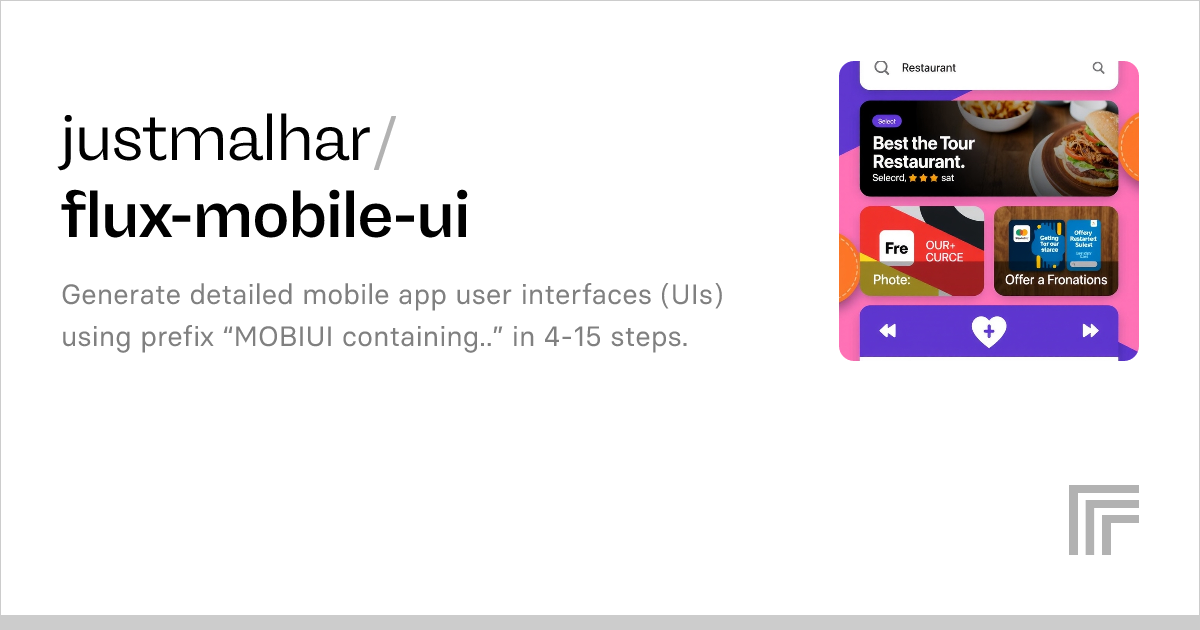 justmalhar/flux-mobile-ui | Run with an API on Replicate