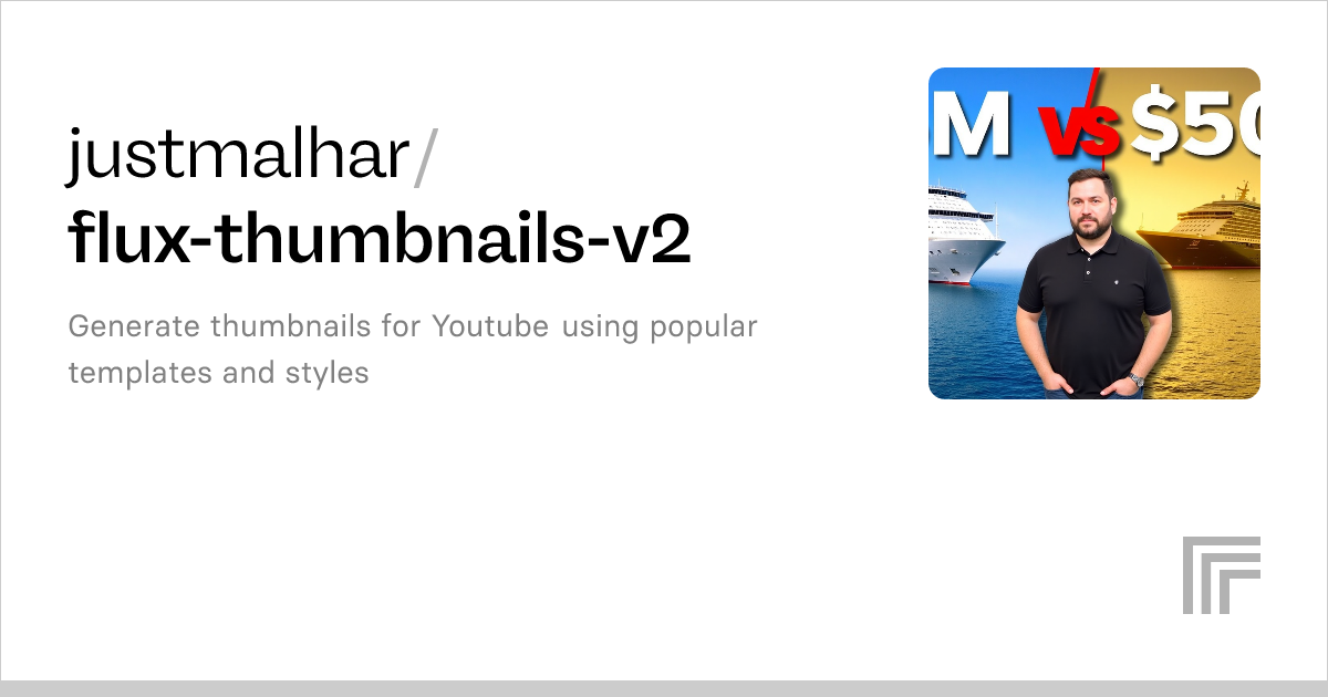 justmalhar/flux-thumbnails-v2 | Run with an API on Replicate