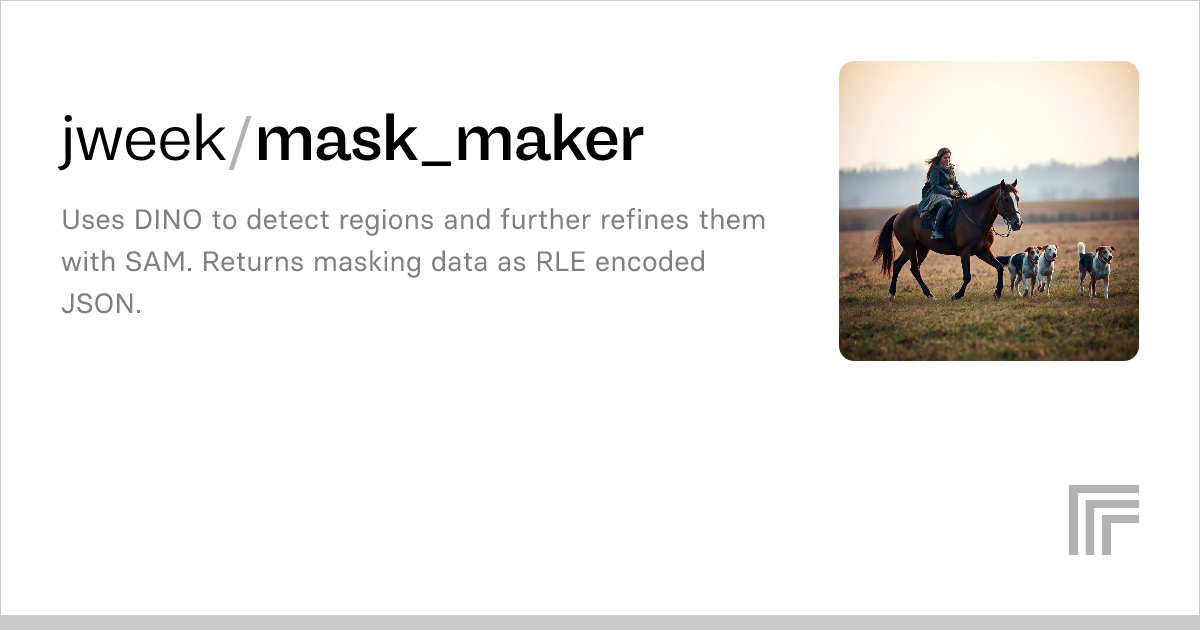 jweek/mask_maker | Run with an API on Replicate