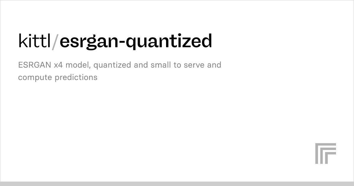 Examples – kittl/esrgan-quantized – Replicate Examples – kittl/esrgan-quantized – Replicate