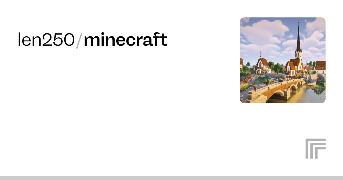 len250/minecraft | Run with an API on Replicate