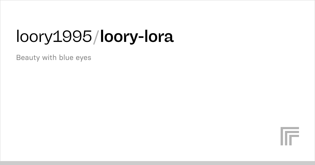 loory1995/loory-lora | Run with an API on Replicate