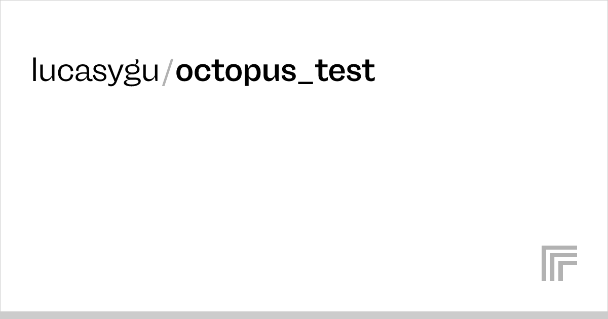 Examples – lucasygu/octopus_test – Replicate