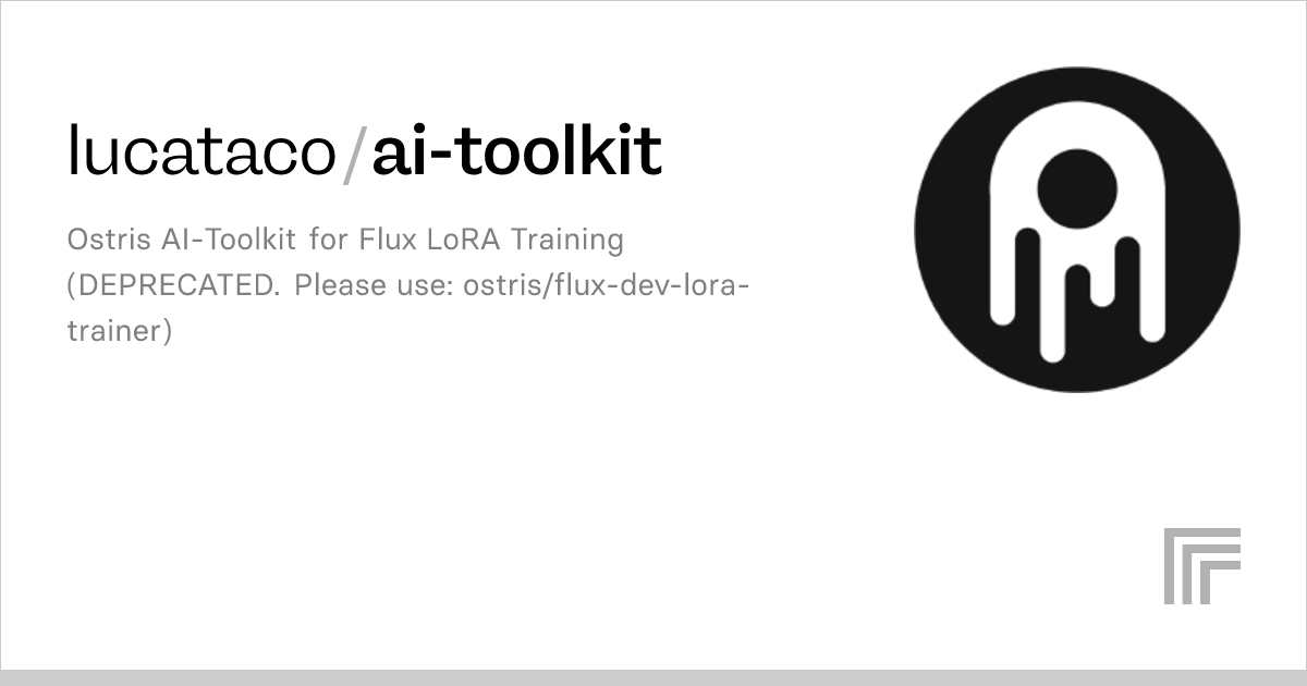 lucataco/ai-toolkit – Run with an API on Replicate lucataco/ai-toolkit – Run with an API on Replicate