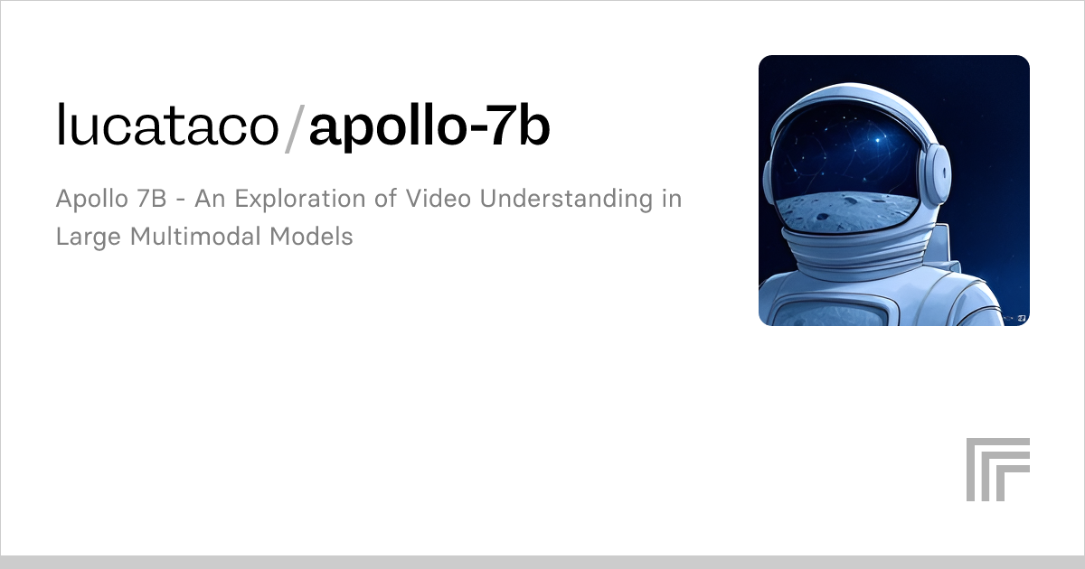 lucataco/apollo-7b | Run with an API on Replicate