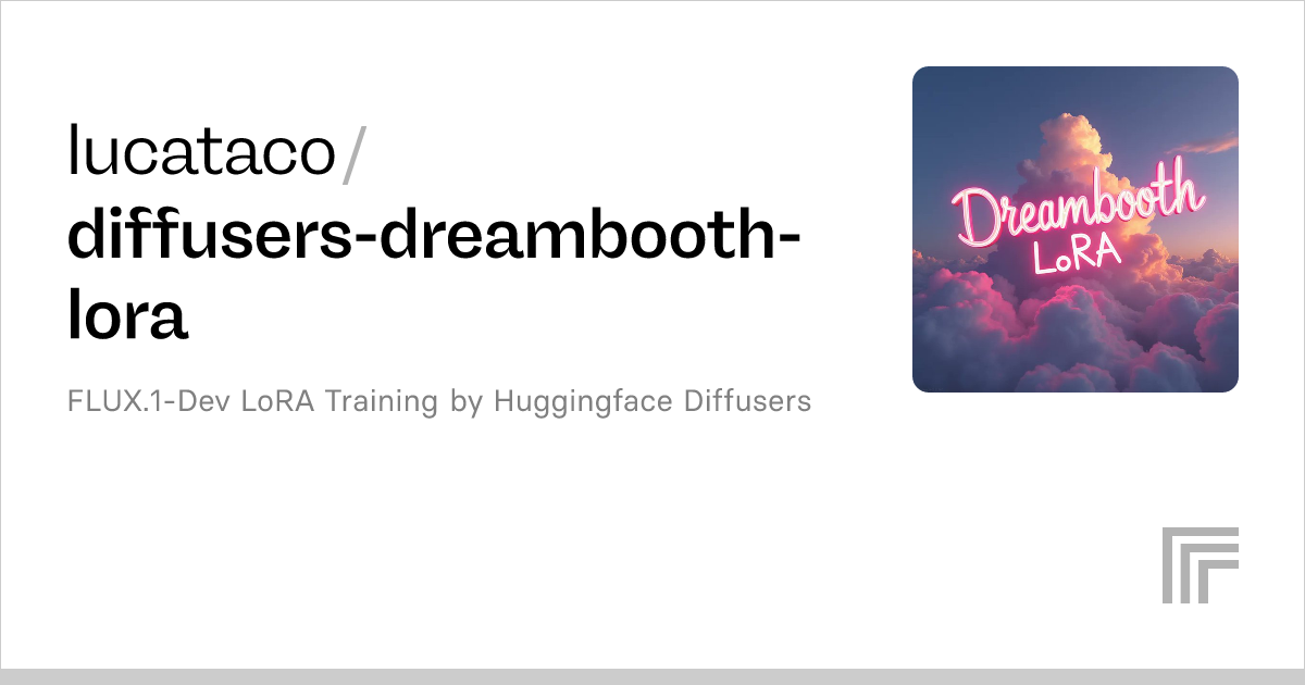 lucataco/diffusers-dreambooth-lora – Run with an API on Replicate