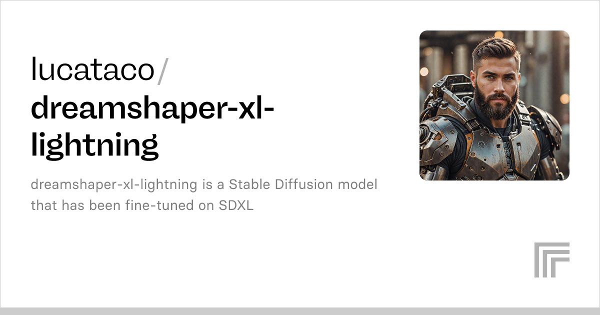 lucataco/dreamshaper-xl-lightning – Run with an API on Replicate lucataco/dreamshaper-xl-lightning – Run with an API on Replicate