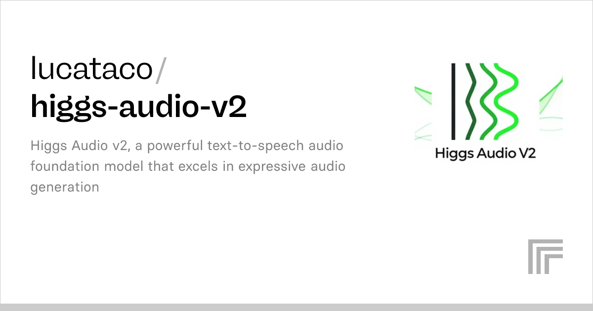 lucataco/higgs-audio-v2 | Run with an API on Replicate