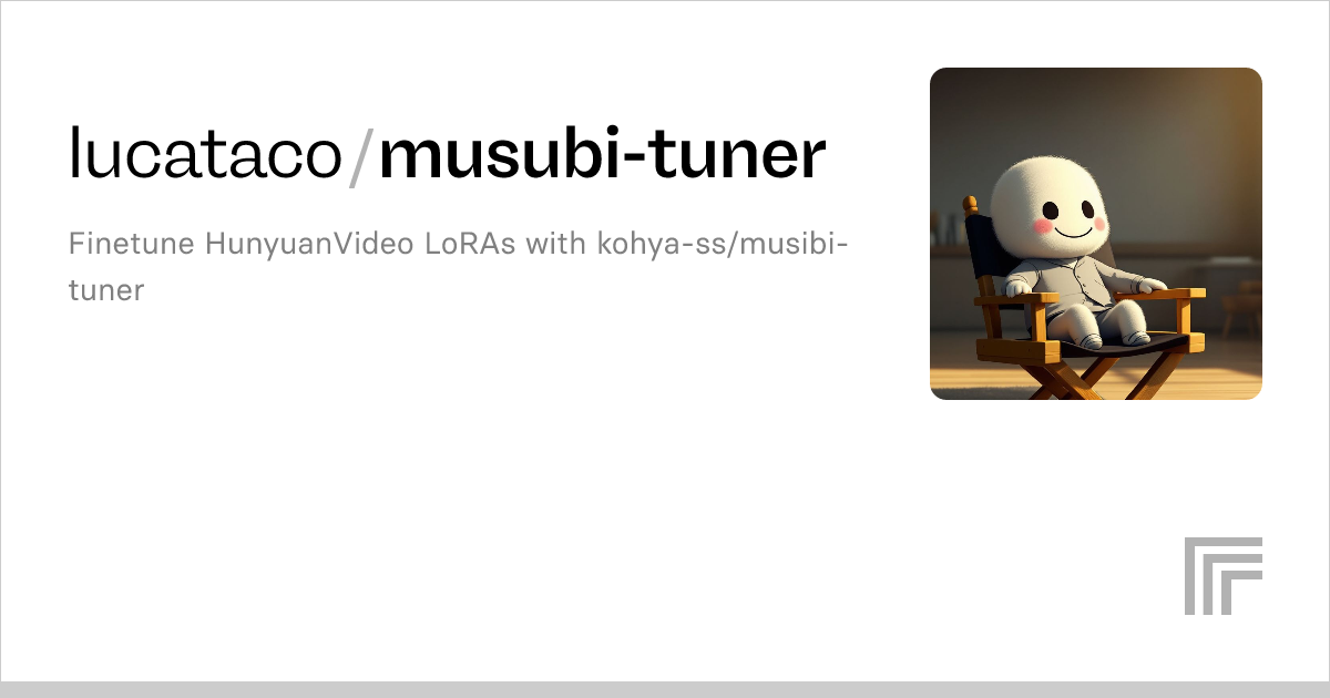 lucataco/musubi-tuner | Run with an API on Replicate