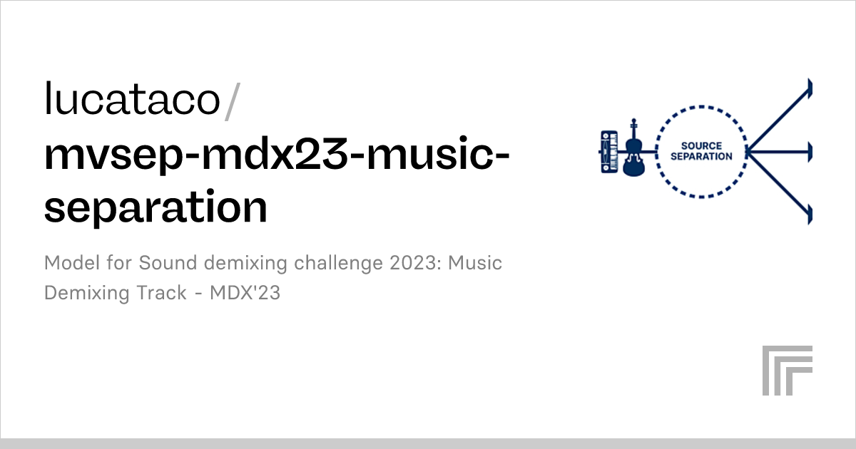 Lucataco Mvsep Mdx23 Music Separation Run With An Api On Replicate