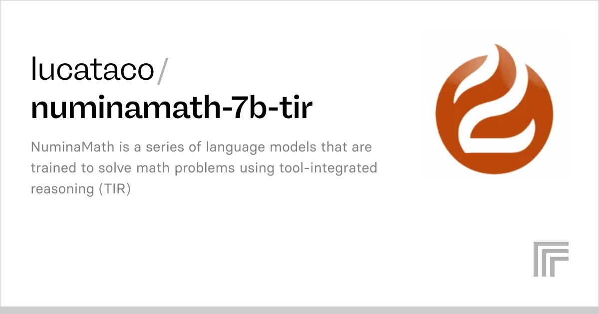 Examples – lucataco/numinamath-7b-tir – Replicate Examples – lucataco/numinamath-7b-tir – Replicate