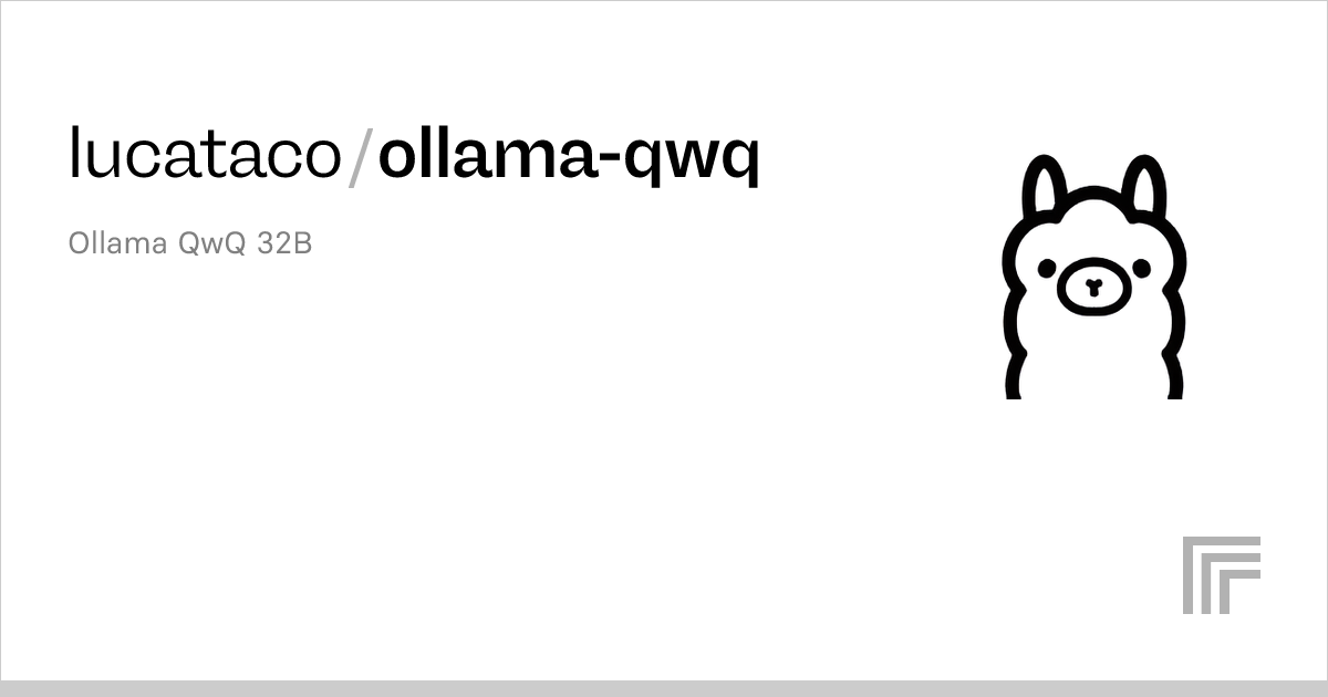 lucataco/ollama-qwq – Run with an API on Replicate lucataco/ollama-qwq – Run with an API on Replicate
