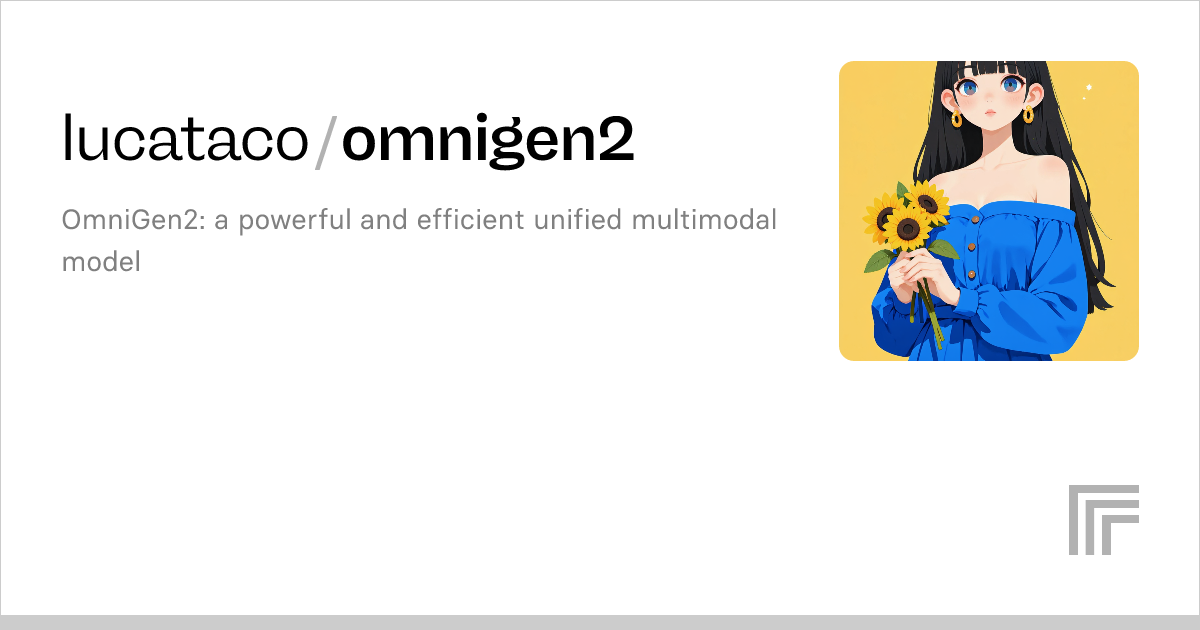 lucataco/omnigen2 | Run with an API on Replicate