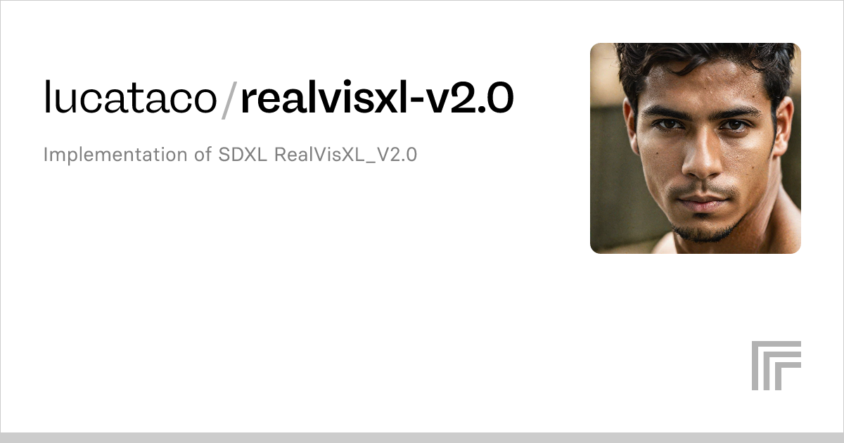 lucataco/realvisxl-v2.0 | Run with an API on Replicate