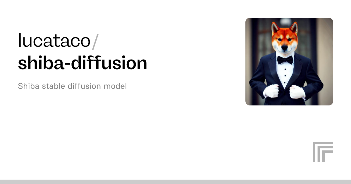 lucataco/shiba-diffusion – Run with an API on Replicate lucataco/shiba-diffusion – Run with an API on Replicate