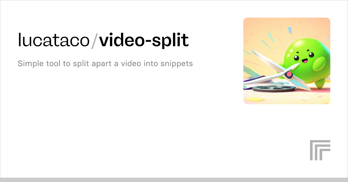 lucataco/video-split | Run with an API on Replicate