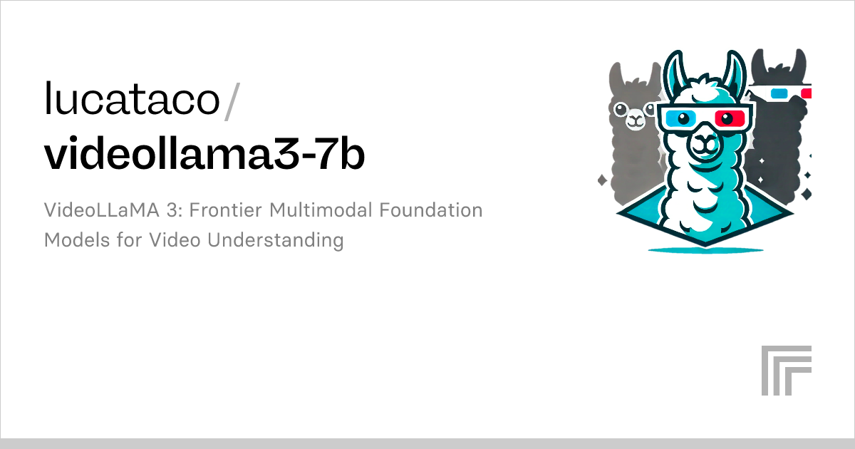 lucataco/videollama3-7b | Run with an API on Replicate