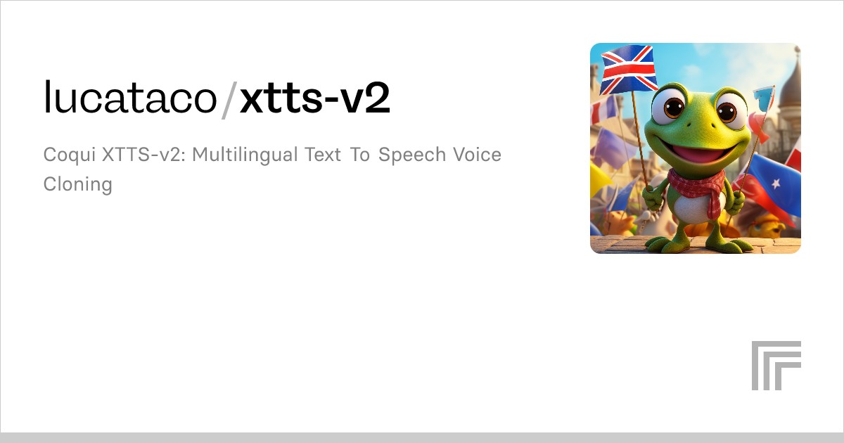 Versions – lucataco/xtts-v2 | Replicate