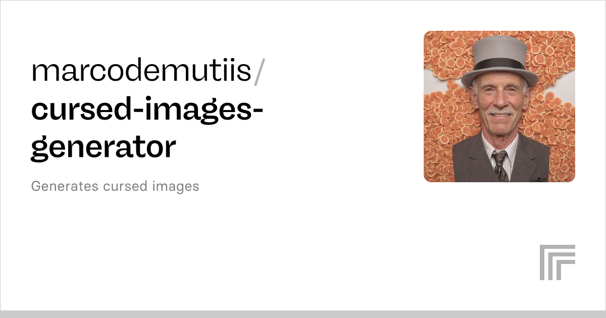 marcodemutiis/cursed-images-generator – Run with an API on Replicate