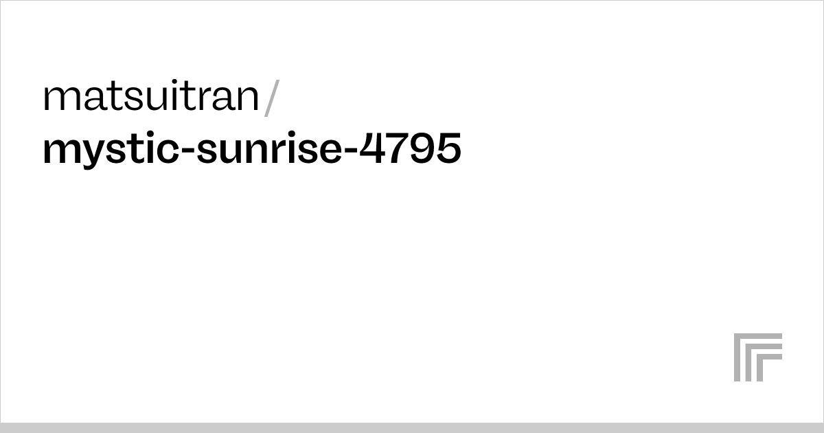 Examples – matsuitran/mystic-sunrise-4795 – Replicate
