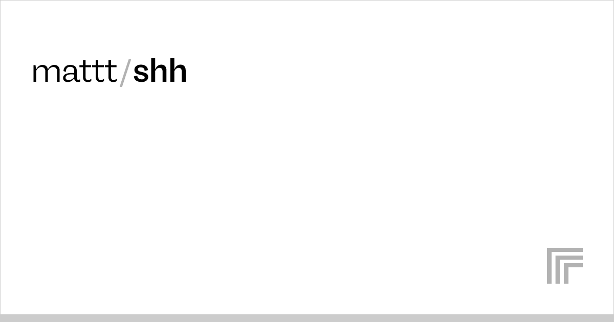 mattt/shh – Run with an API on Replicate