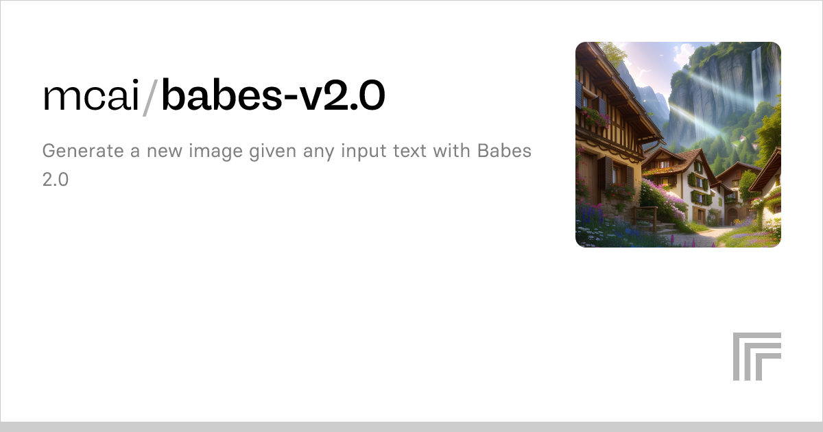Examples – mcai/babes-v2.0 | Replicate